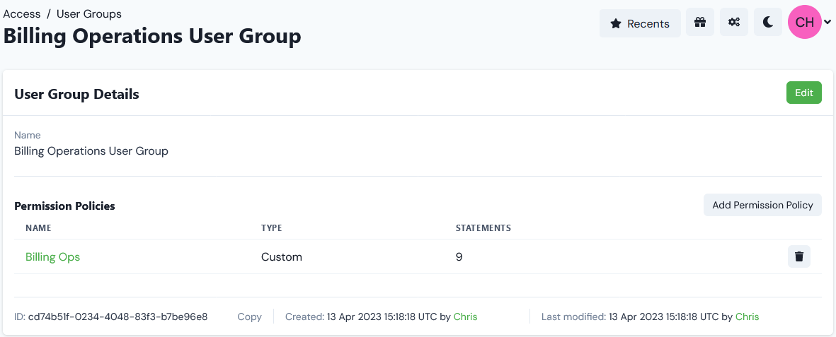 Creating and Managing User Groups - m3ter Documentation