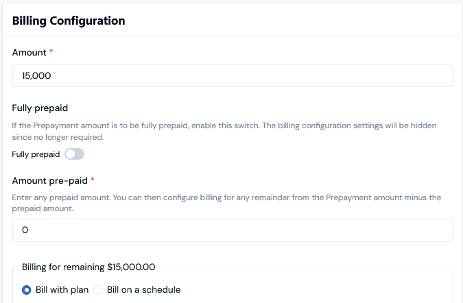 Creating Prepayments for Accounts - m3ter Documentation