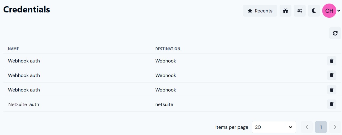 Creating and Managing Integration Credentials - m3ter Documentation