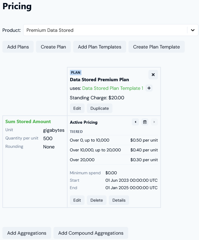 Pricing Plans and Plan Templates - m3ter Documentation