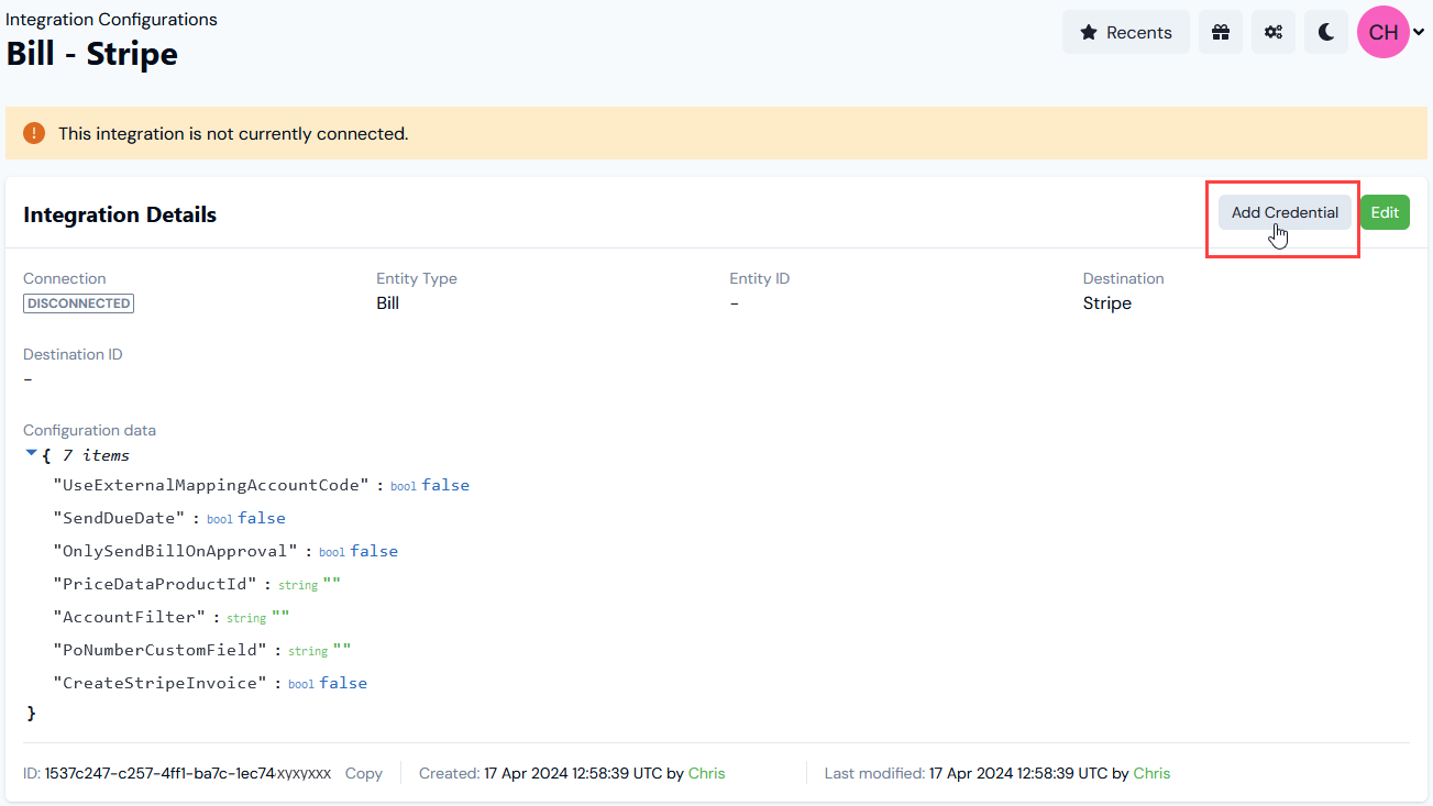 Configuring Stripe Integrations - m3ter Documentation