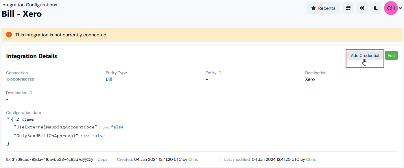 Configuring Xero Integrations - m3ter Documentation