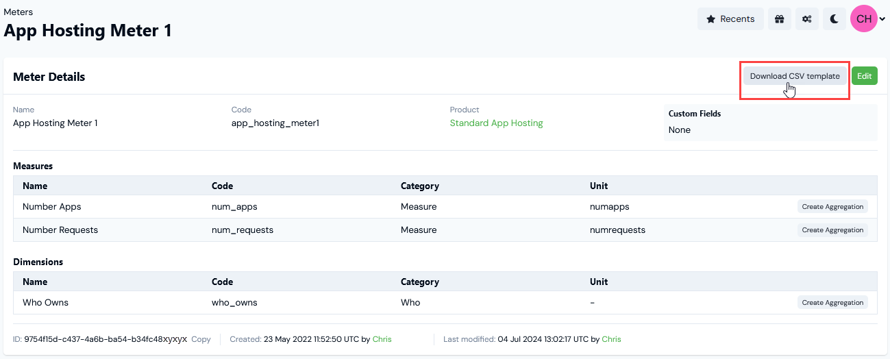 File Uploads for Usage Data by Meter - m3ter Documentation