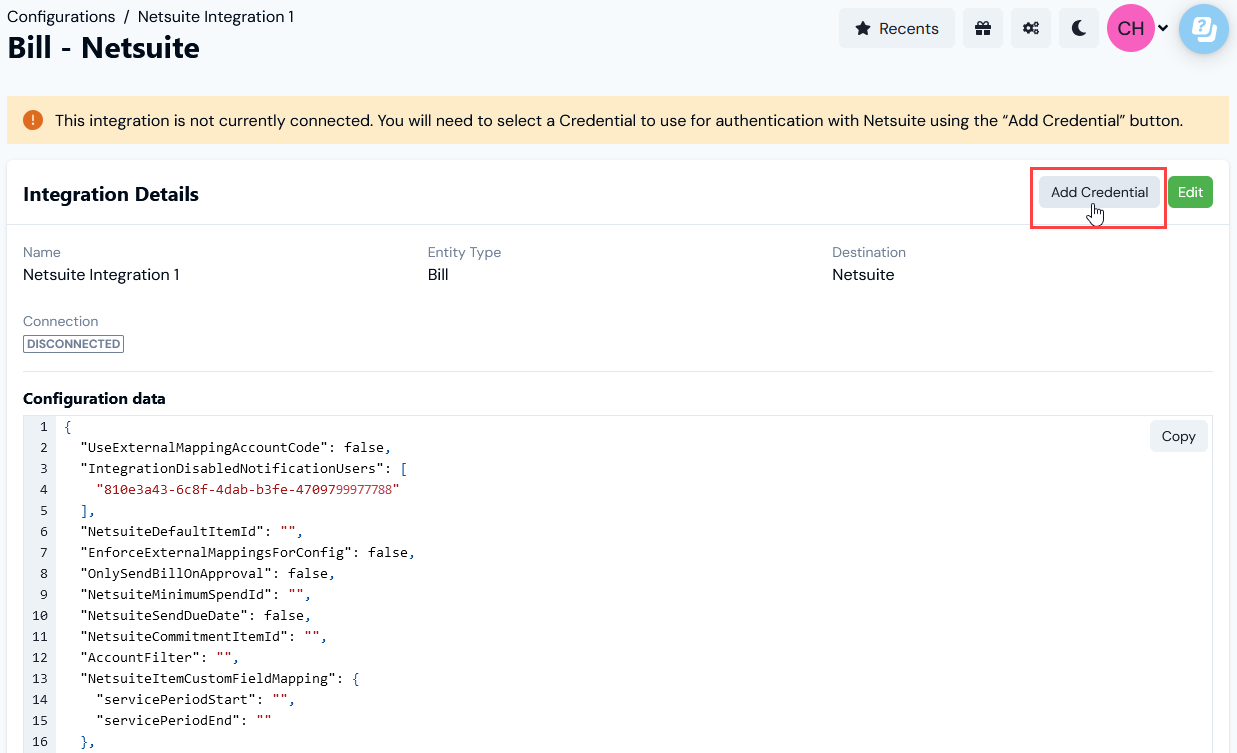 Configuring NetSuite Integrations - m3ter Documentation