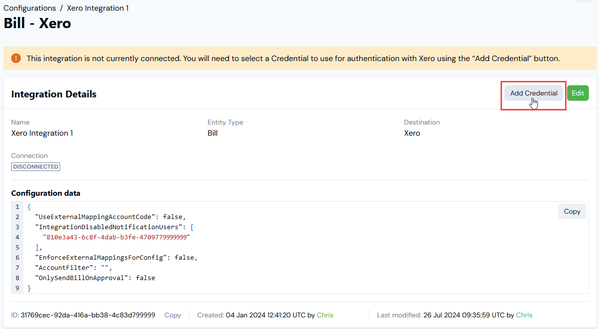 Configuring Xero Integrations - m3ter Documentation