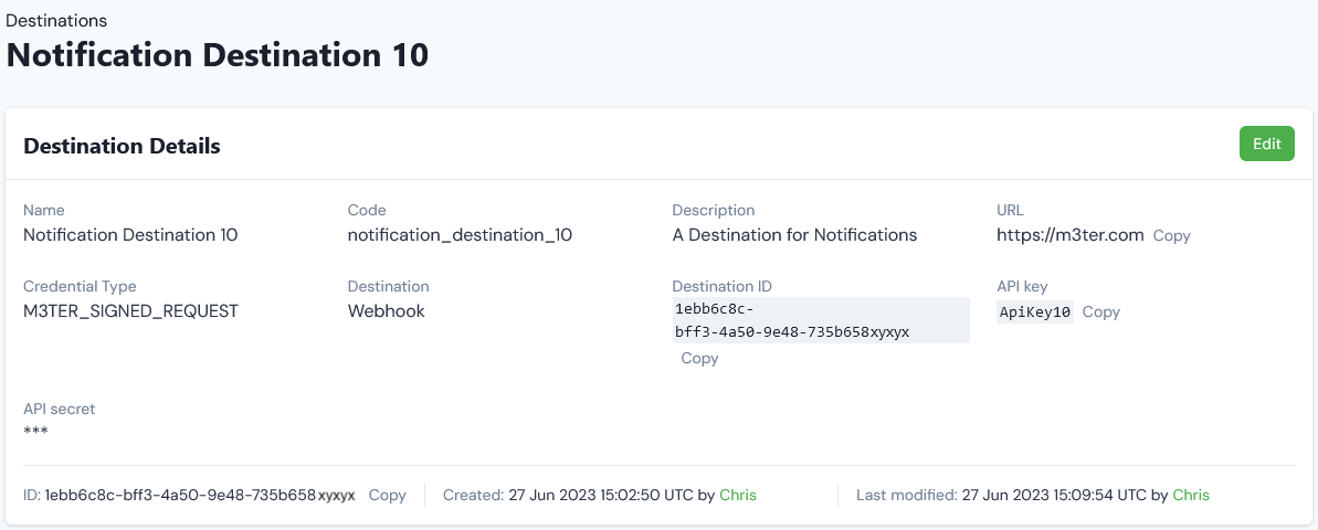 Creating, Managing, and Reviewing Notifications - m3ter Documentation