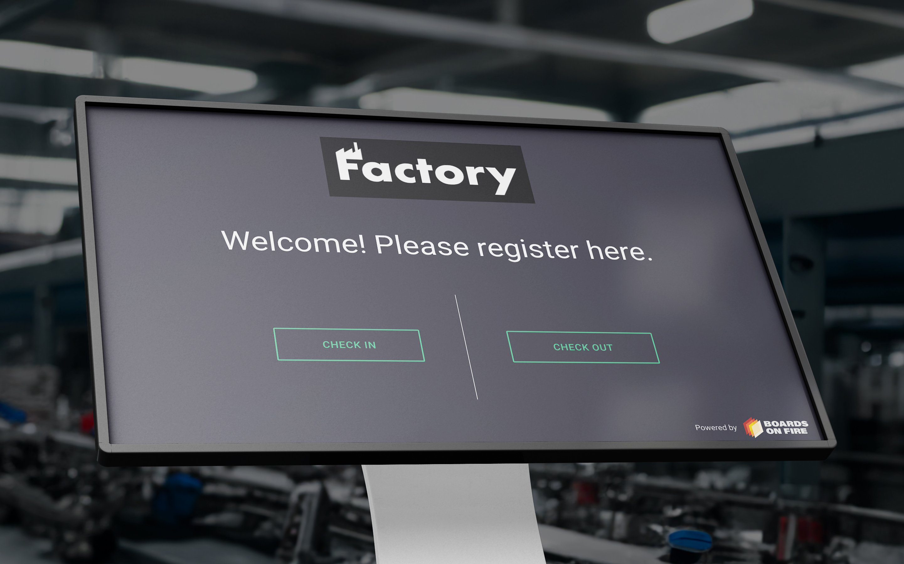 Visitor registration / Boards on Fire