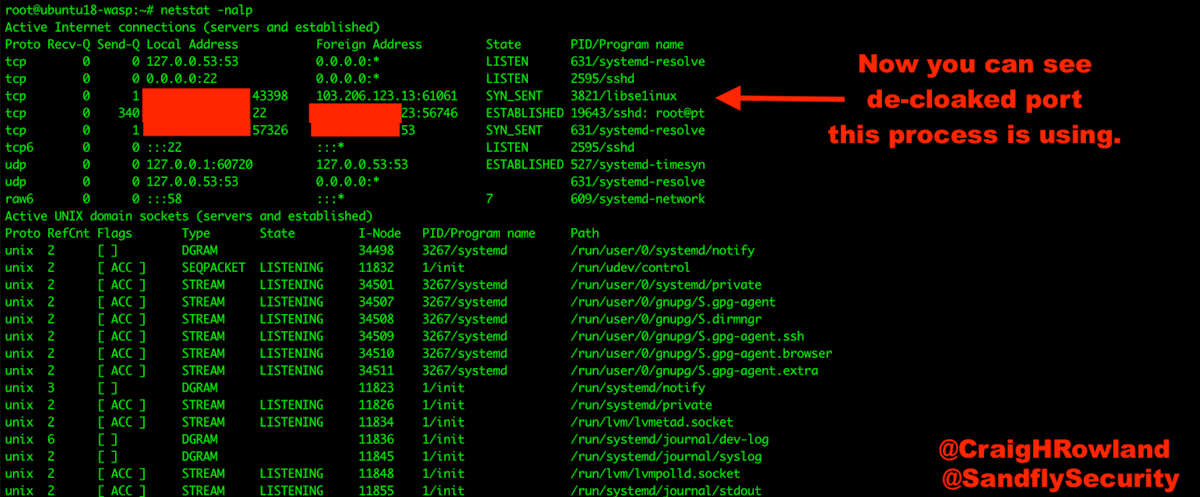 Detecting and De-Cloaking HiddenWasp Linux Stealth Malware