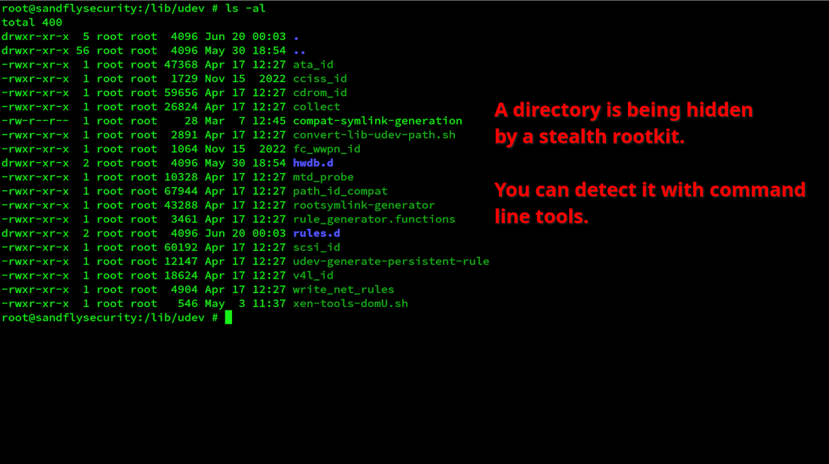 Detecting Linux Stealth Rootkits With Directory Link Errors