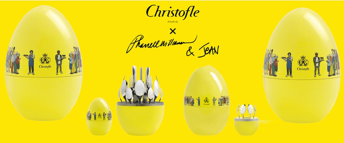 Pharrell Williams et le chef Jean Imbert signent un Mood by Christofle