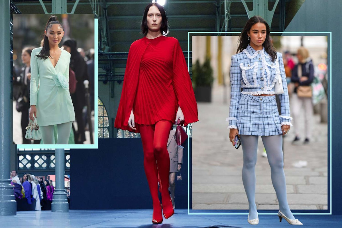 4 façons de porter les collants colorés cette saison