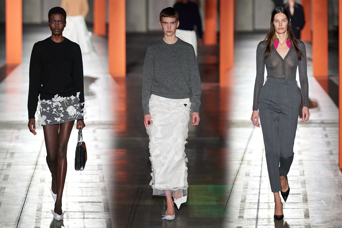 Prada FW 2023 RTW: Tái định nghĩa vẻ đẹp của biểu tượng, khuôn thước