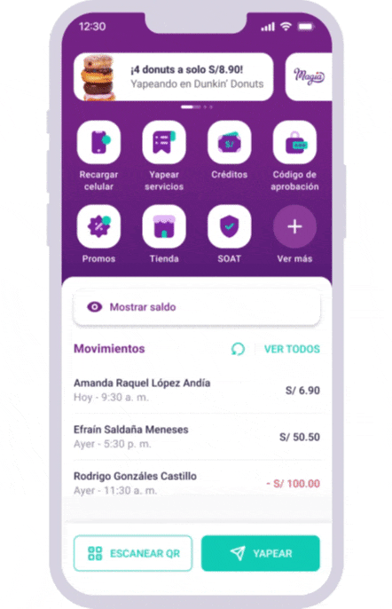 ¡Operaciones sin comisiones! Con Yape, envía y recibe dinero usando ...