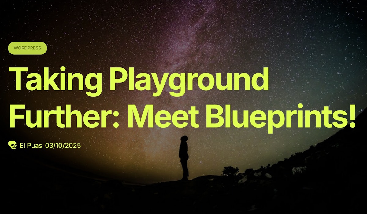 WordPress Playground: Easy Setup with Blueprints and wp-now