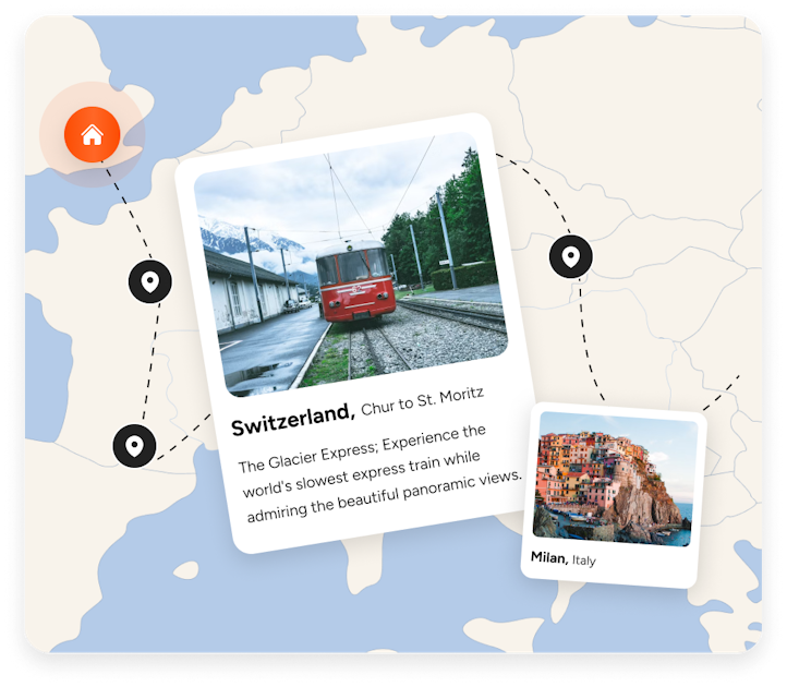 Train Holiday Itineraries Europe | Blueprint Index