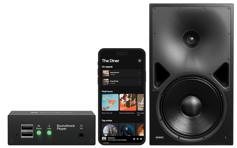Soundtrack Player and Soundtrack app with speaker