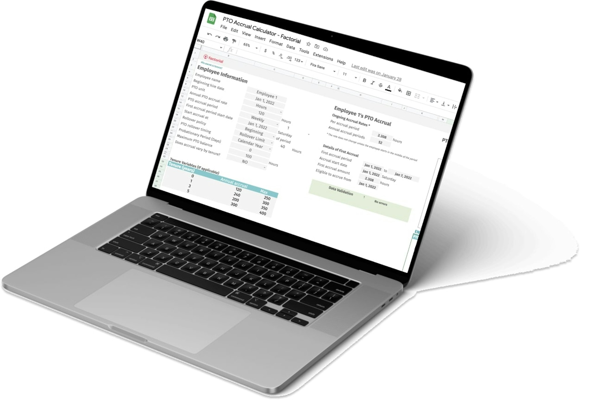 PTO Accrual Calculator