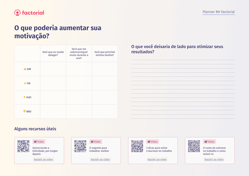 Planner + Calendário de RH e DP 2024 | Factorial