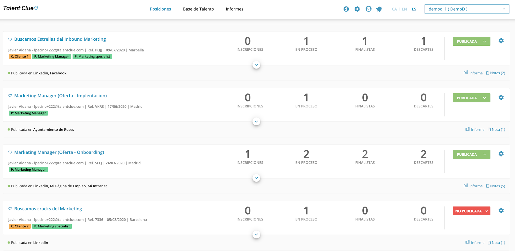 Talent Clue - Integraciones con Factorial