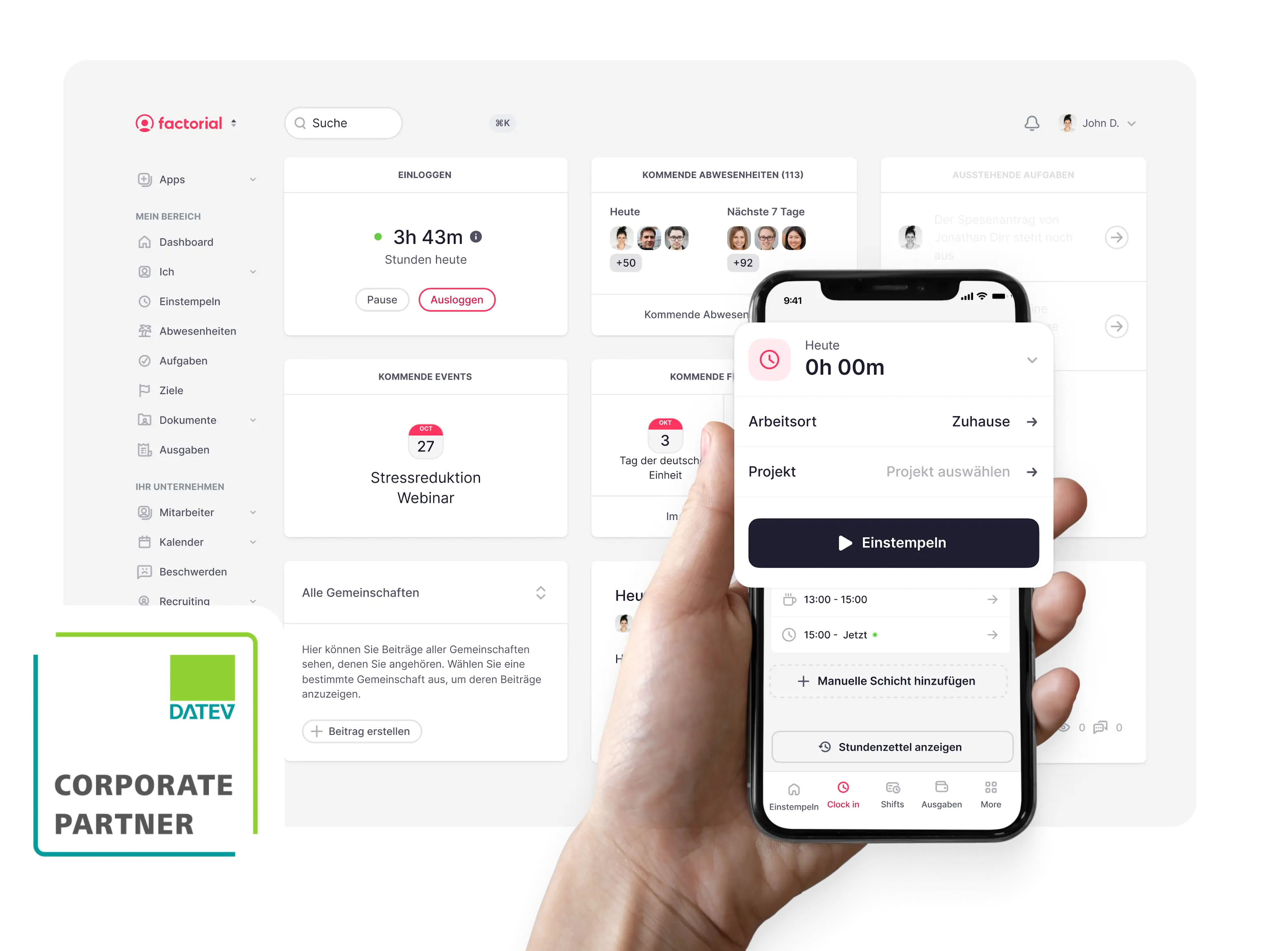 Maßgeschneiderte HR Software - Factorial HR