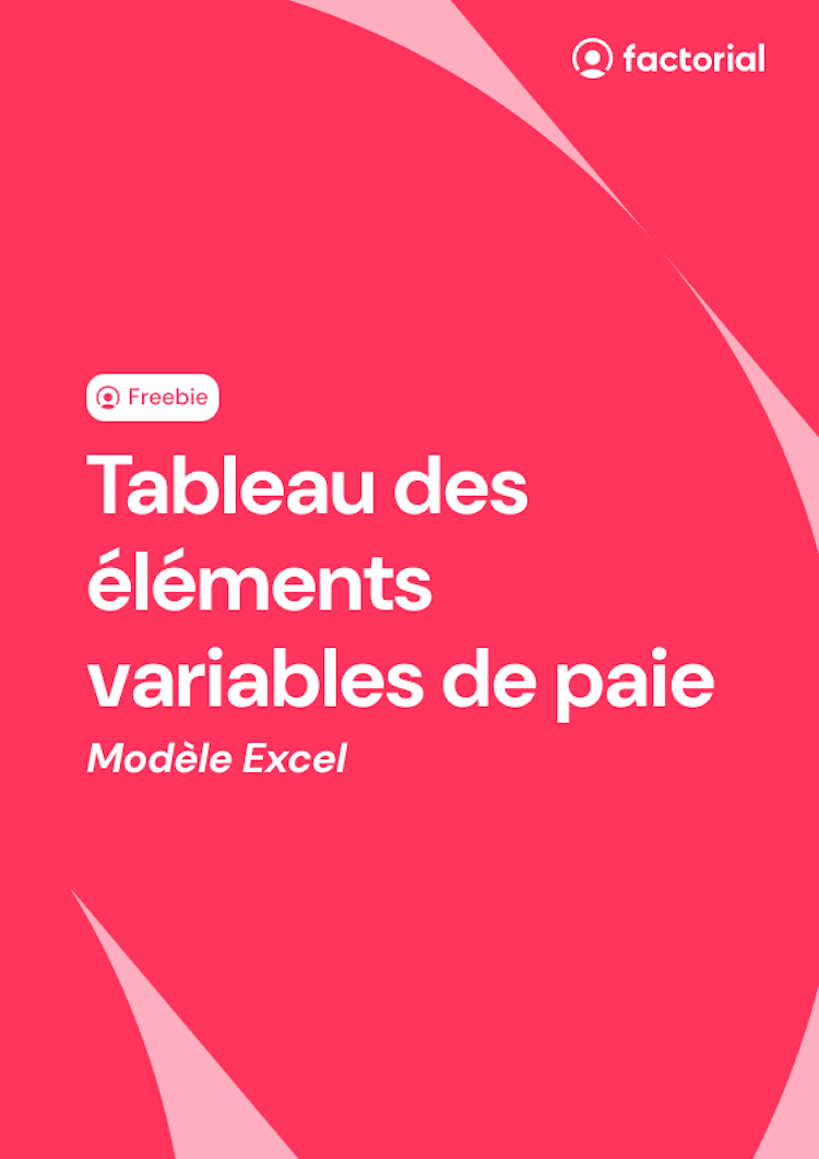 Tableau des éléments variables de paie Excel