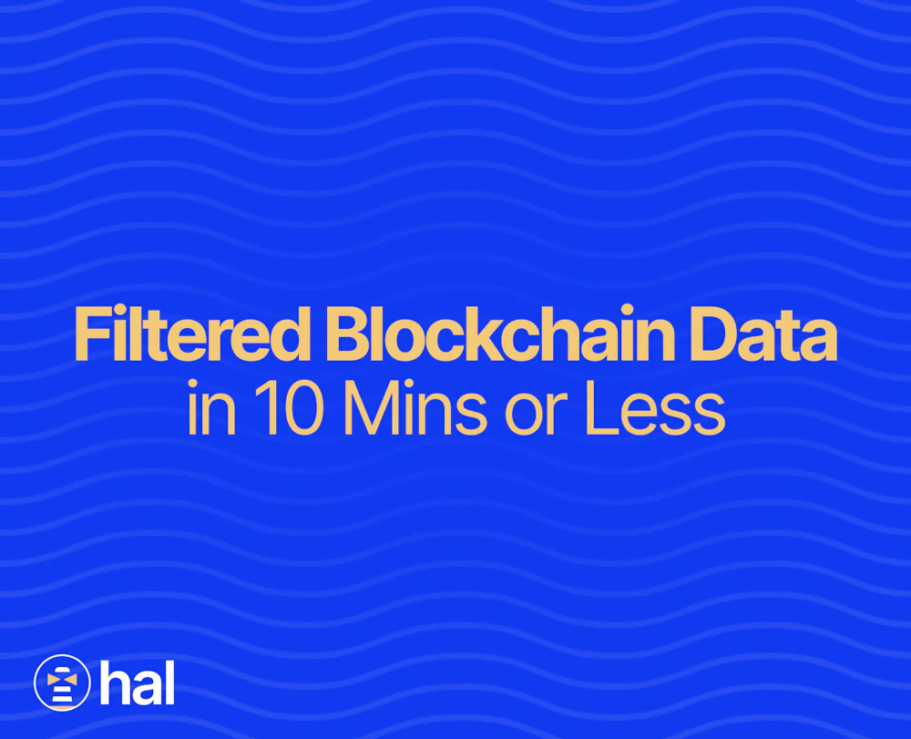 Filtered Blockchain Data In 10 Minutes Or Less filtered-blockchain-data-in-10-minutes-or-less