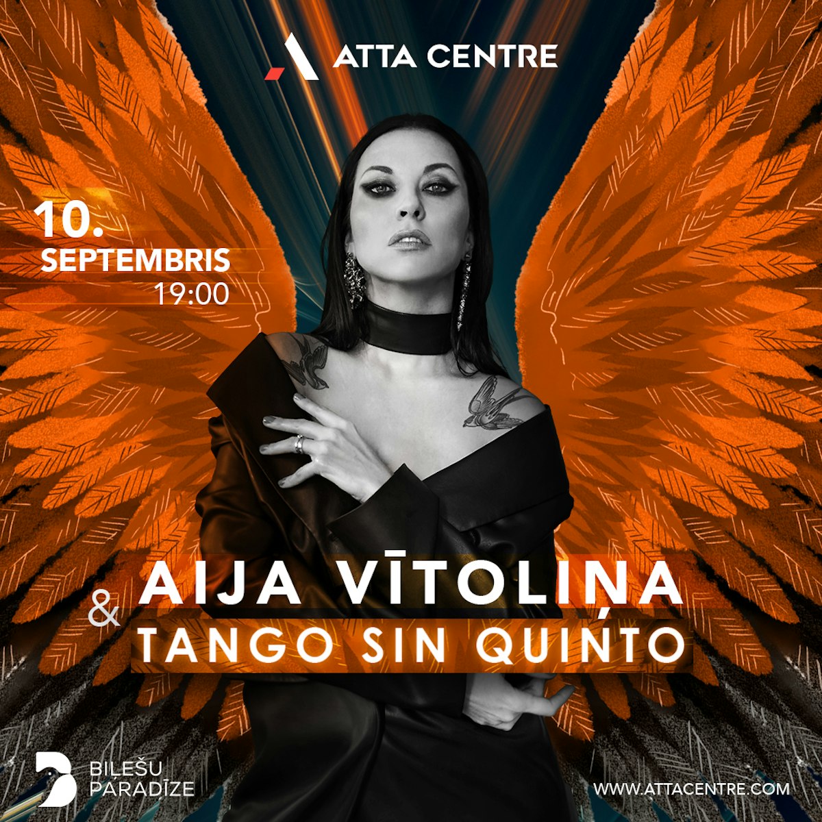 ATTA CENTRE invites to Aija Vītoliņa`s and “Tango Sin Quinto” concert