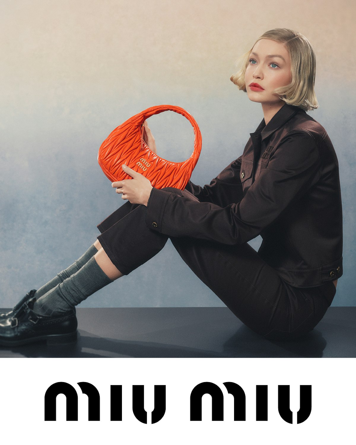 Gigi Hadid starred in Miu Miu's ad campaign