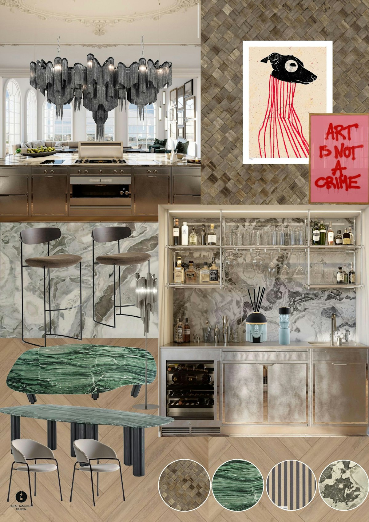 INESE JANSONE: an atmosphere that is warm, but with accents; elegant ...