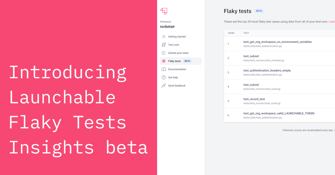 Introducing Launchable Flaky Tests Insights beta Introducing Launchable Flaky Tests Insights beta