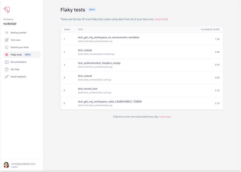 Introducing Launchable Flaky Tests Insights Beta