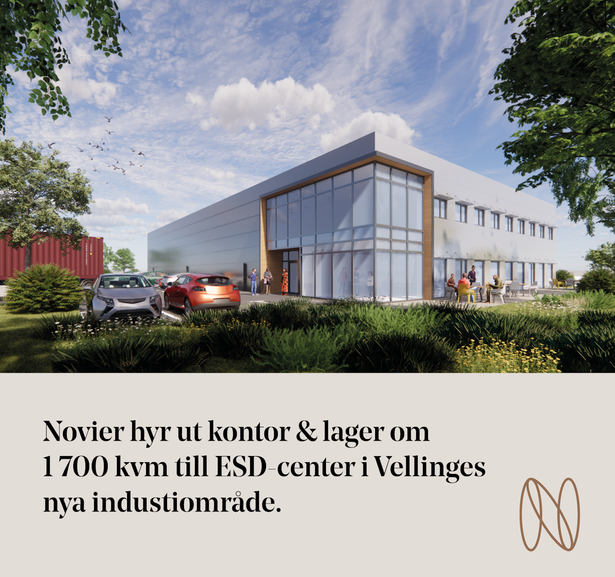 Novier hyr ut till ESD-Center i Vellinges nya industriområde