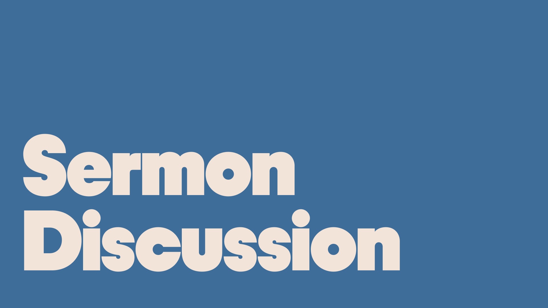 Sermon Guide: 06/15/25 - Sermon Discussion