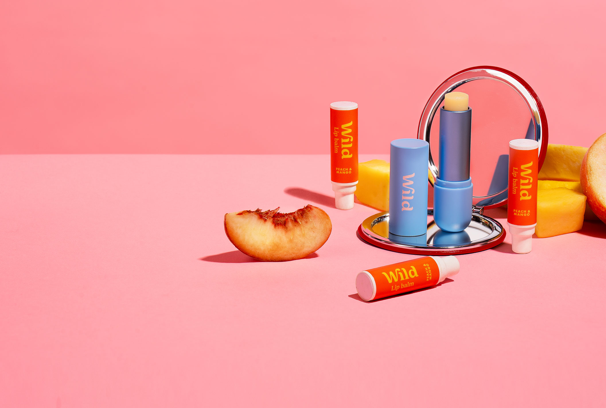 Peach & Mango Lip Balm Trio Pack - Wild UK