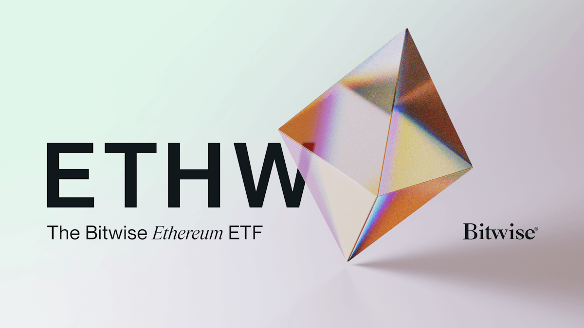Crypto Specialist Bitwise Launches Spot Ethereum ETP (ETHW) Crypto Specialist Bitwise Launches Spot Ethereum ETP (ETHW)