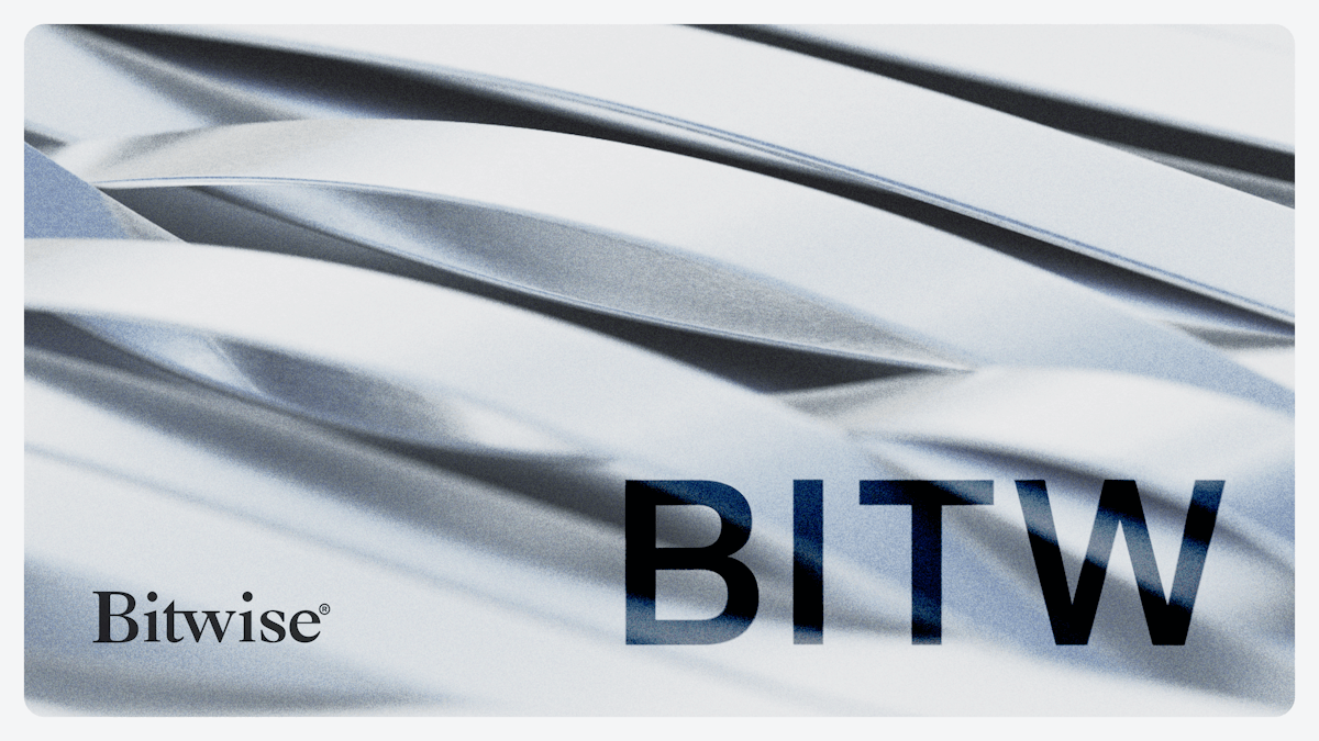 NYSE Arca Files Form 19b-4 To Uplist Ticker: BITW as an ETP