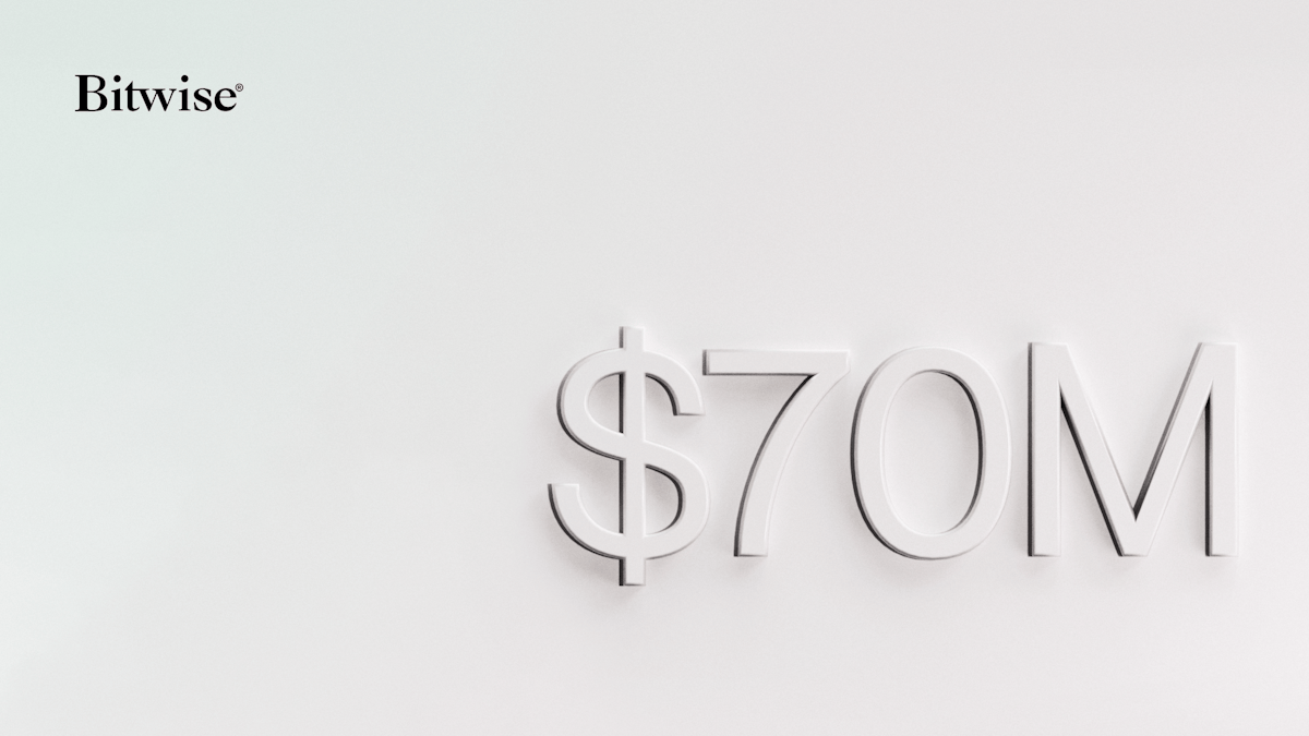 Bitwise Announces New $70M Backing | Bitwise Investments