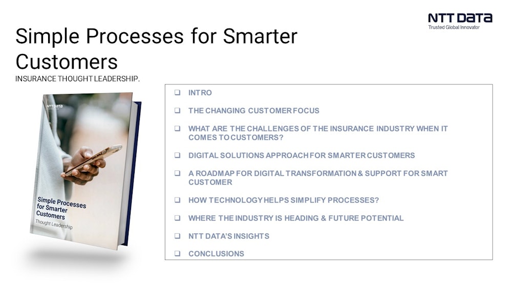 Simple Processes for Smarter Customers | NTT DATA Insurance