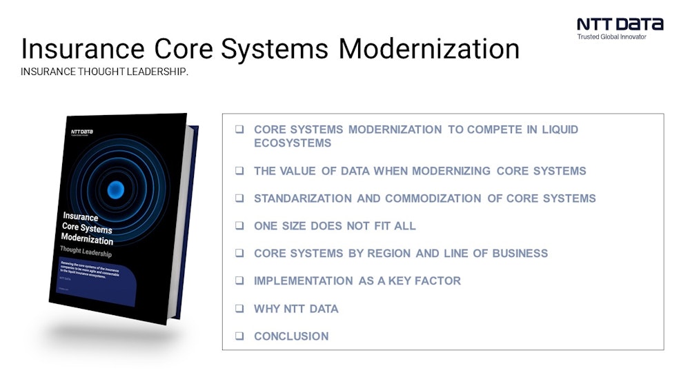 Insurance Core Systems Modernization | NTT DATA Insurance