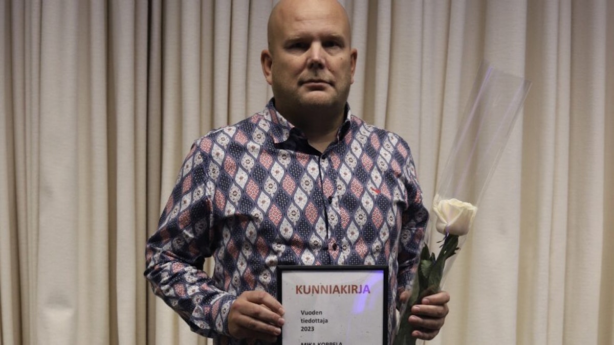 Vuoden tiedottaja Mika Korpela: ”En osaisi elää ilman MP:tä”