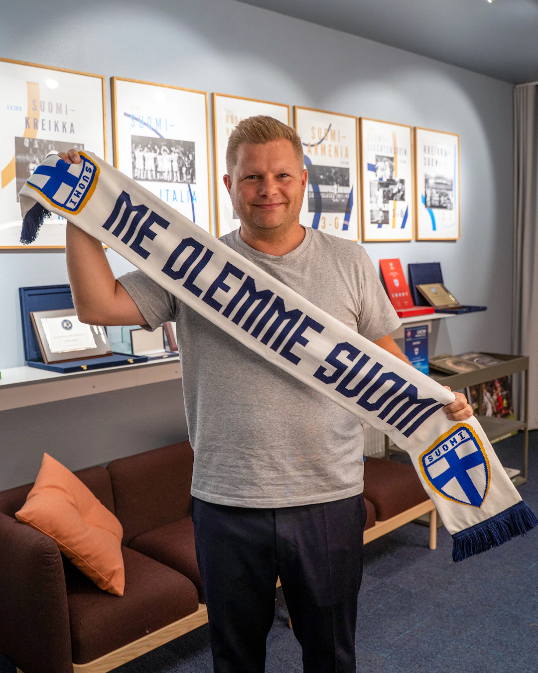 Lasse Stensgaard on aloittanut työnsä Huuhkajissa