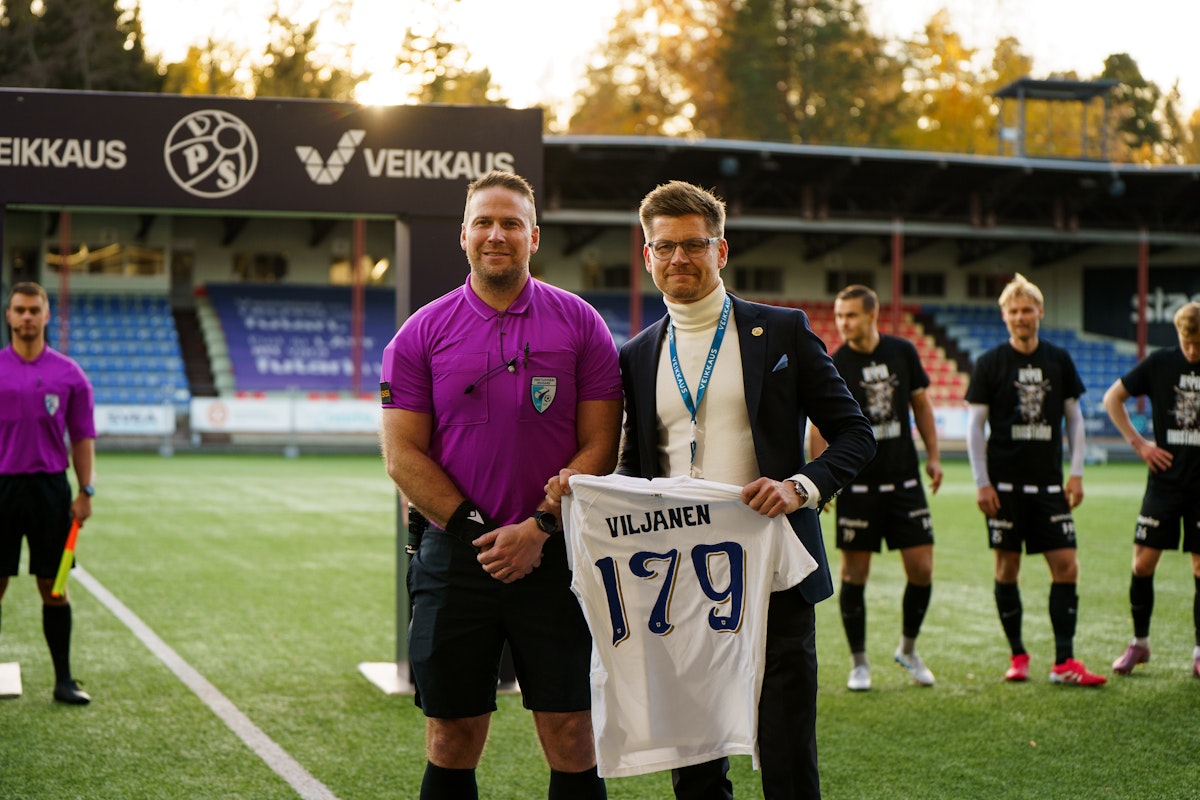 Petri Viljanen vihelsi viimeisen Veikkausliigaottelunsa