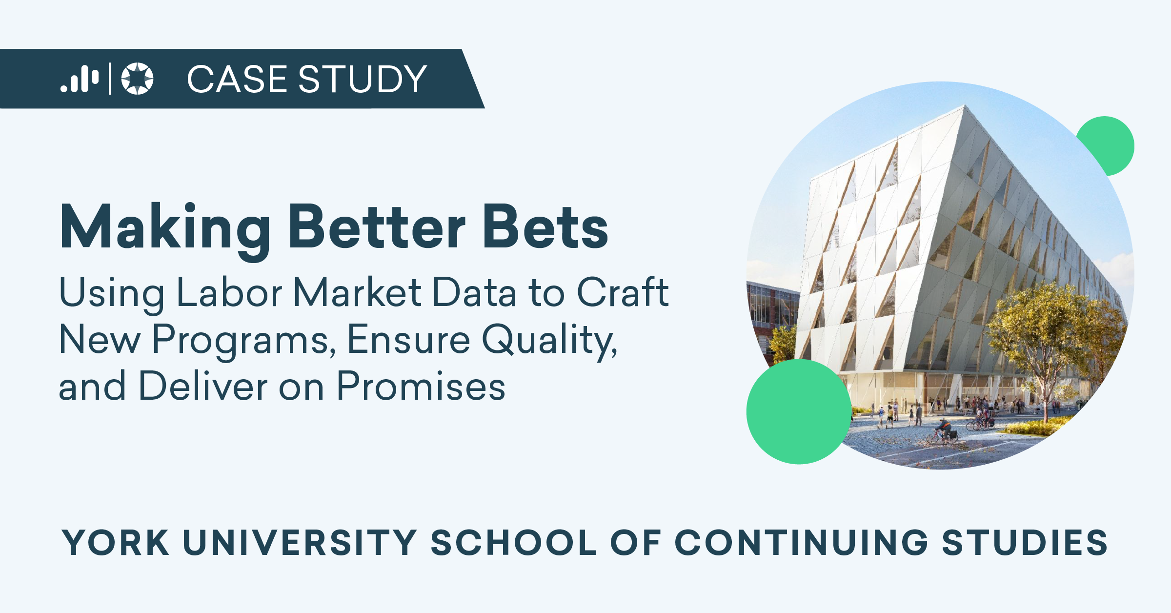 Making Better Bets: Using Labor Market Data to Craft New Programs ...