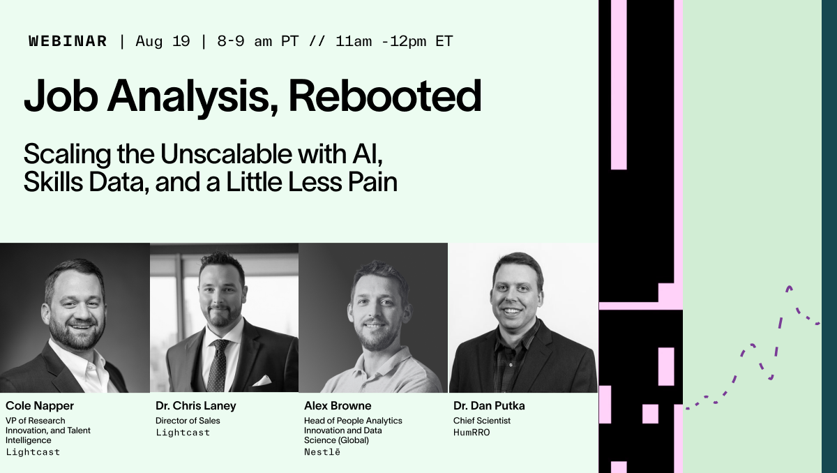 Job Analysis, Rebooted: Scaling the Unscalable with AI, Skills...