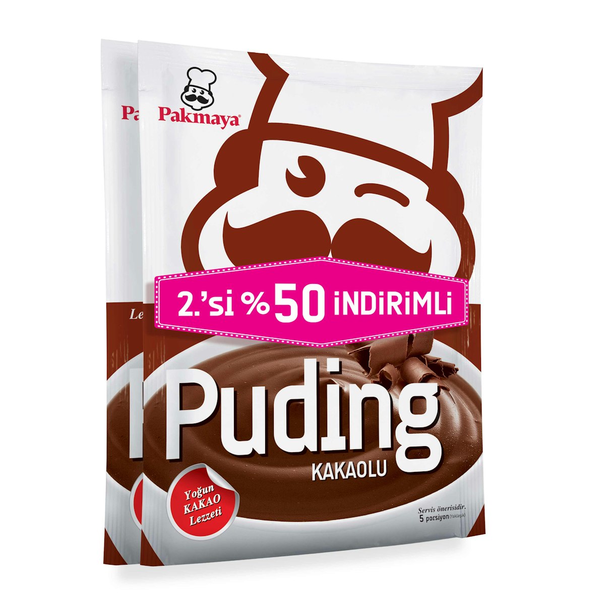 Kakaolu Puding 2'li Paket | Pakmaya