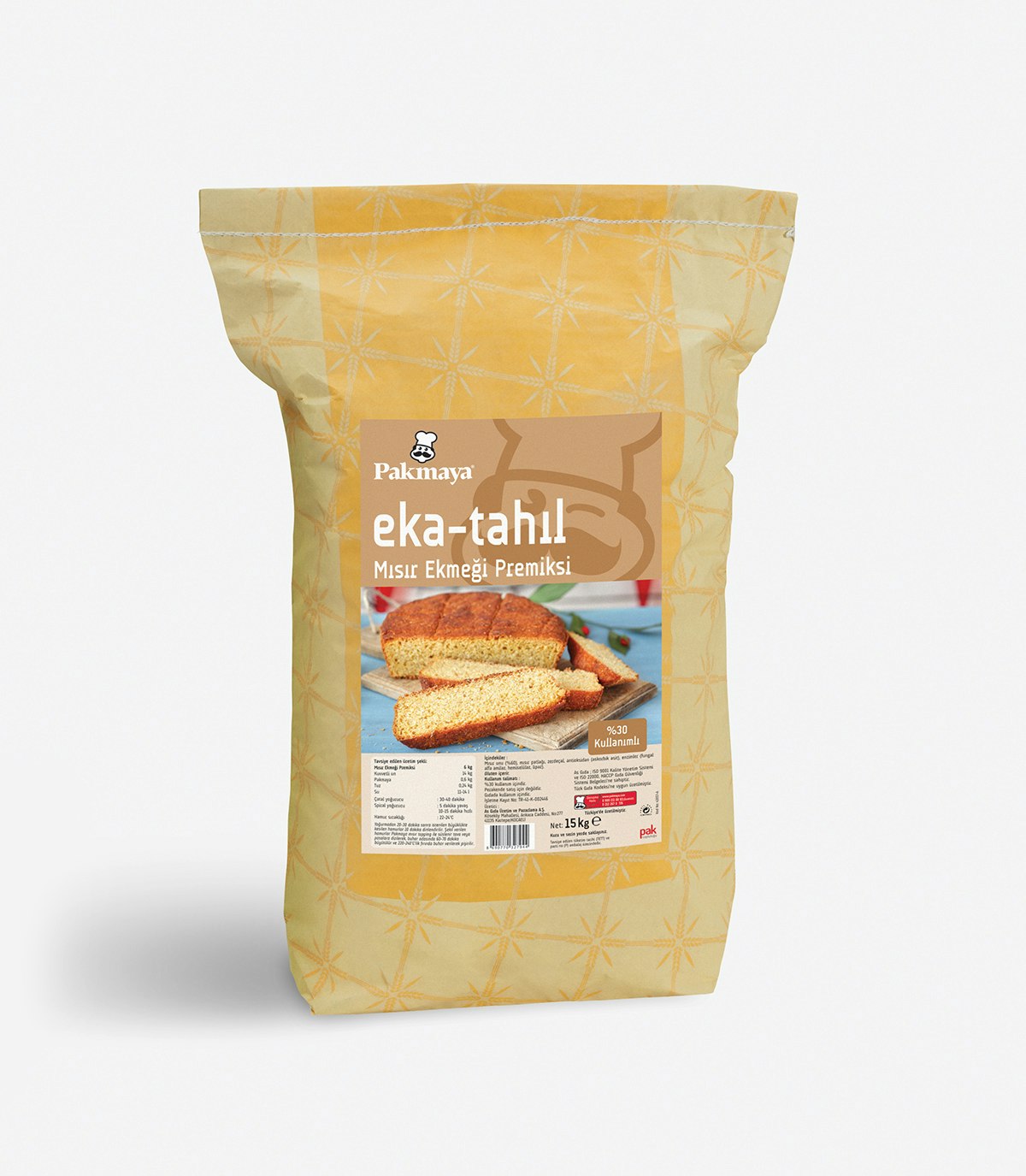 Eka-Tahıl Cornbread Premix | Pakmaya