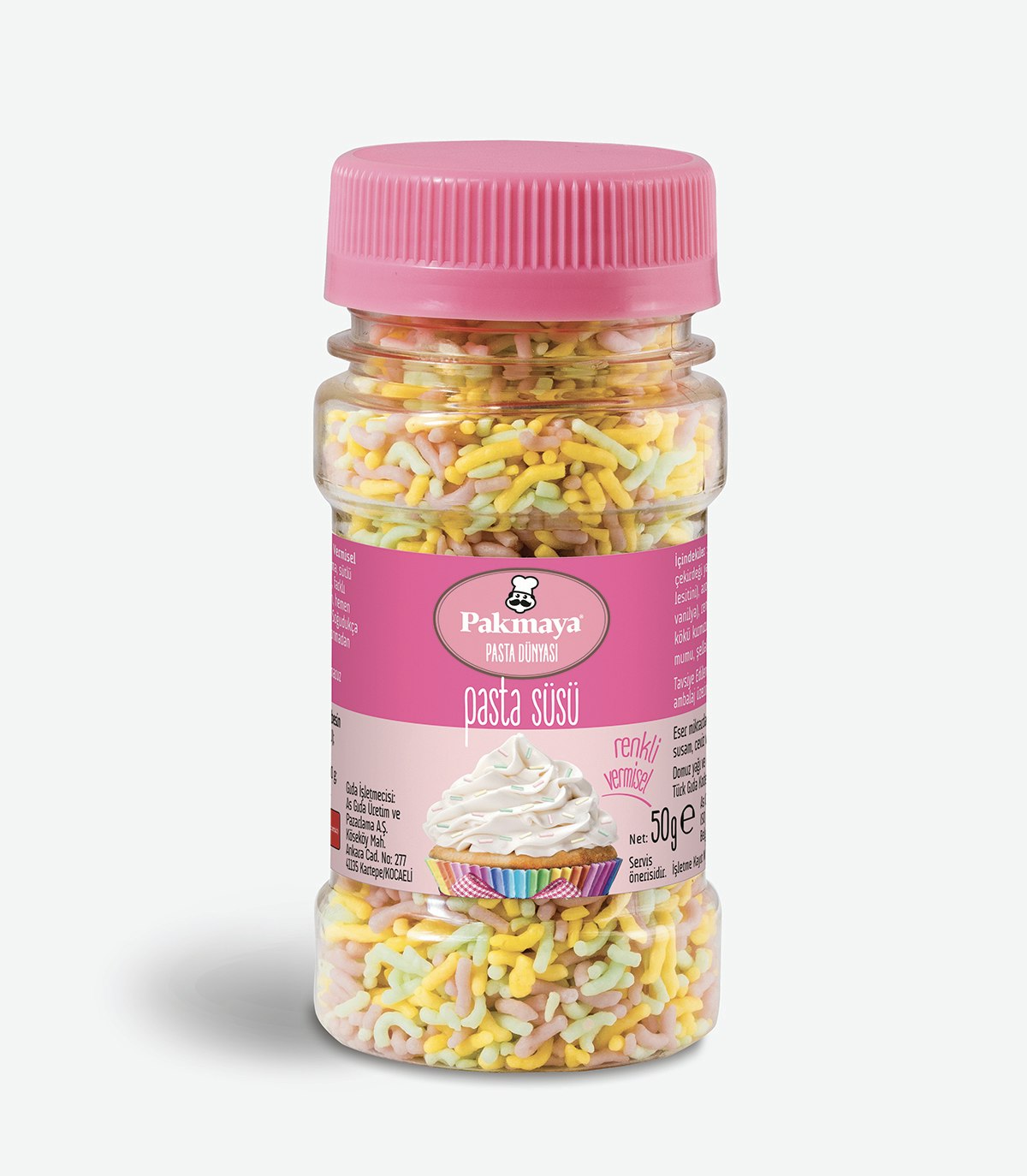 Renkli Vermisel Pasta Süsü | Pakmaya
