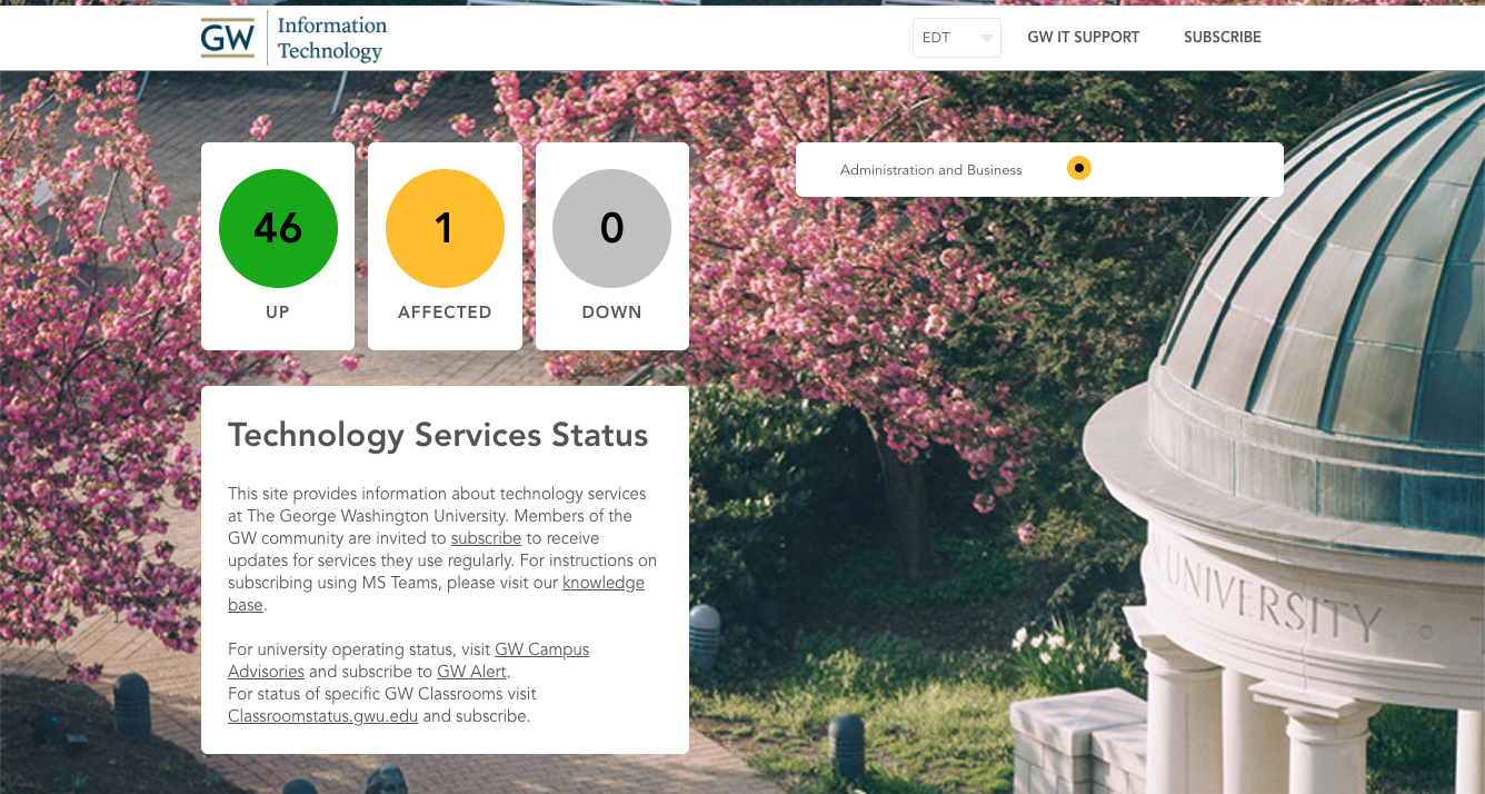 StatusHub for Education | Hosted Status Page Service