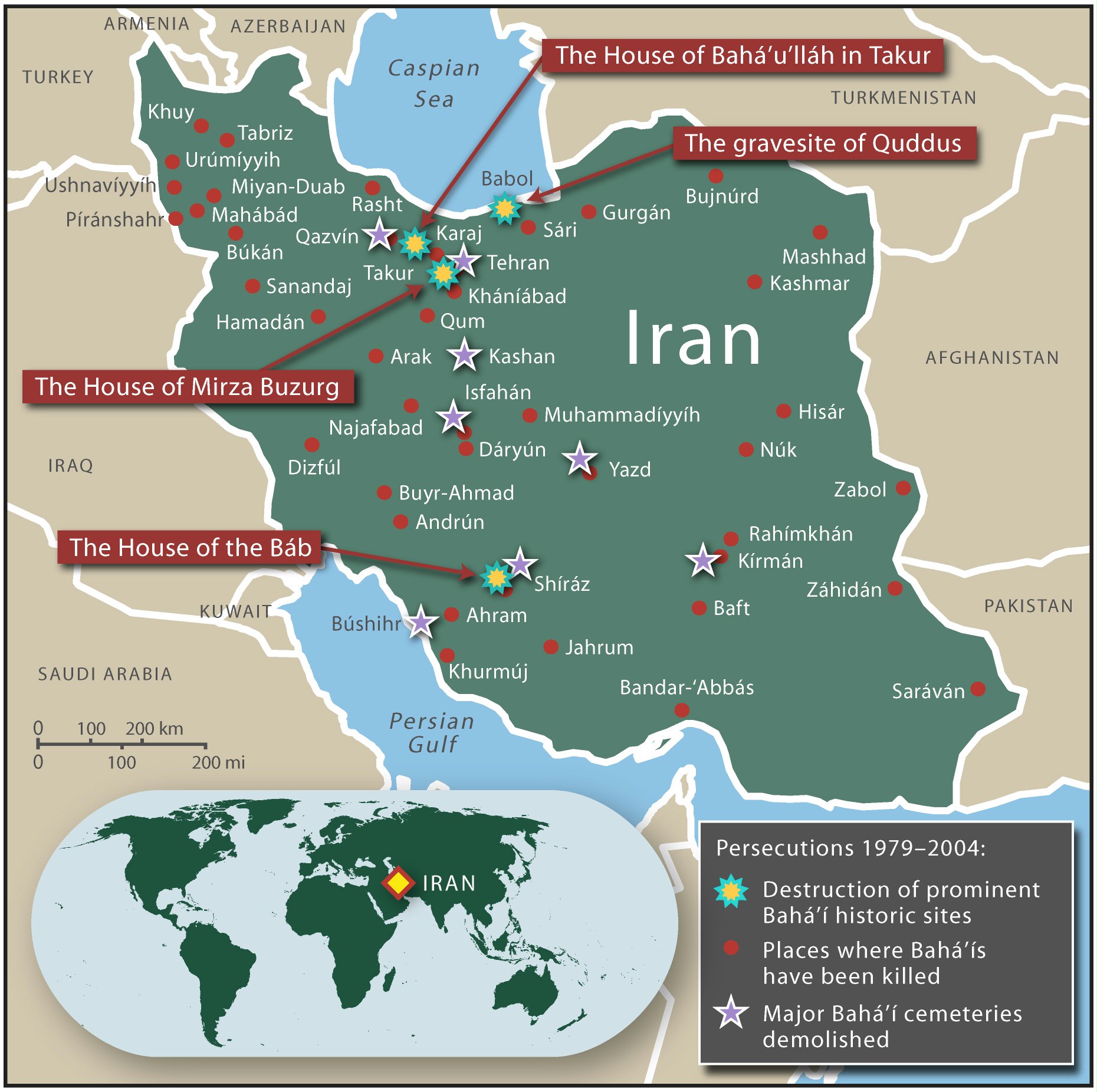 Bahai Religion Map Baha'i Faith Appears To Be The Only Major Religion