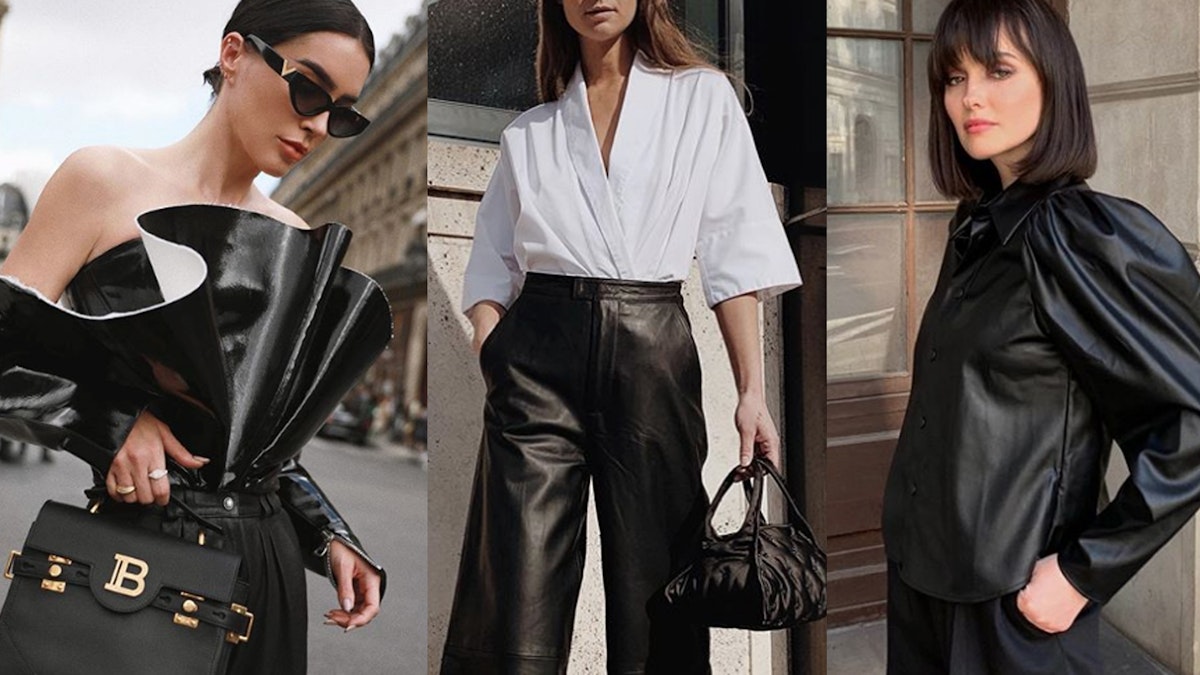 How to wear: leather-chic